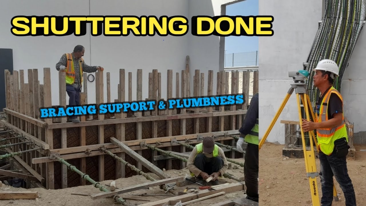 Installation of shuttering in wall of tank fuel accomplished - YouTube