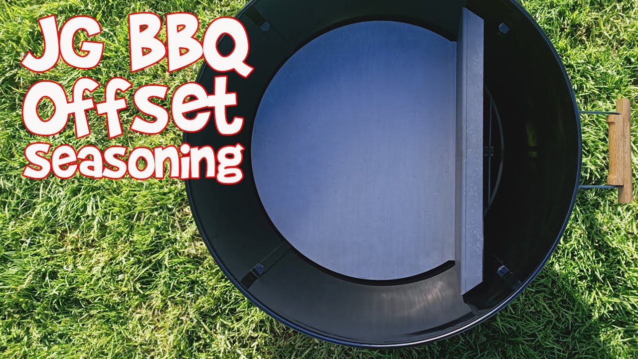How to Season JG BBQ Offset Plate - YouTube