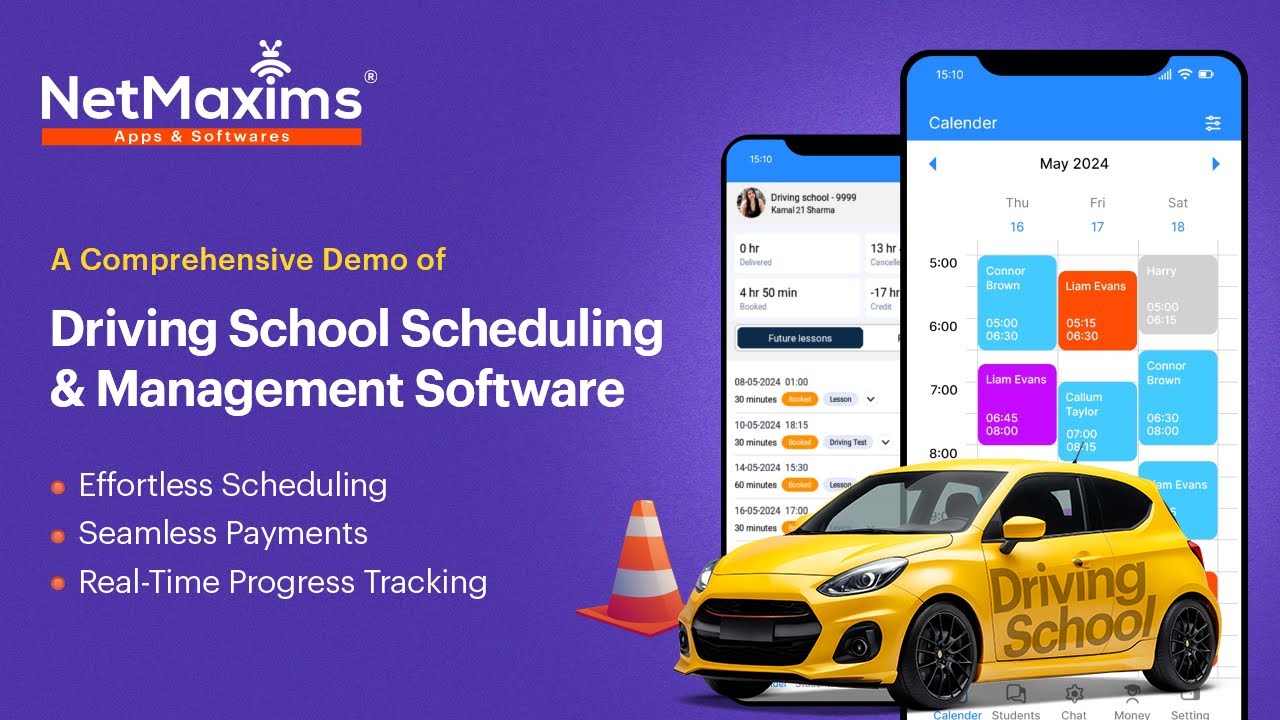 Comprehensive Driving School Management Software Demo | NetMaxims Technologies - YouTube