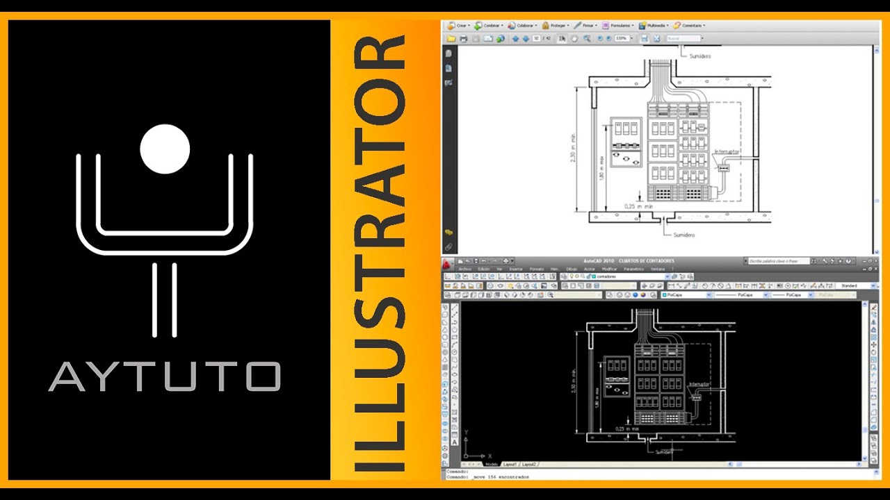 Pasar un .PDF a .DXF con ILLUSTRATOR - YouTube