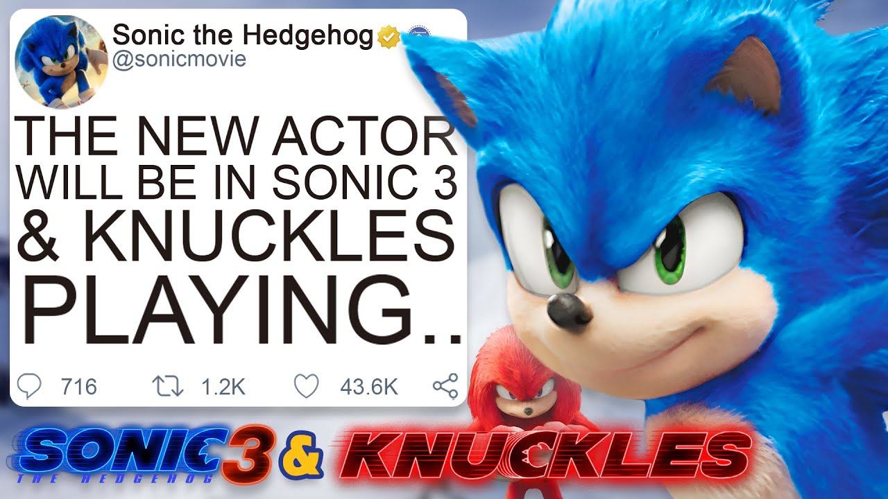 NEW Sonic Movie 3 & Knuckles ACTOR REVEALED!! [reveals movie scene ...