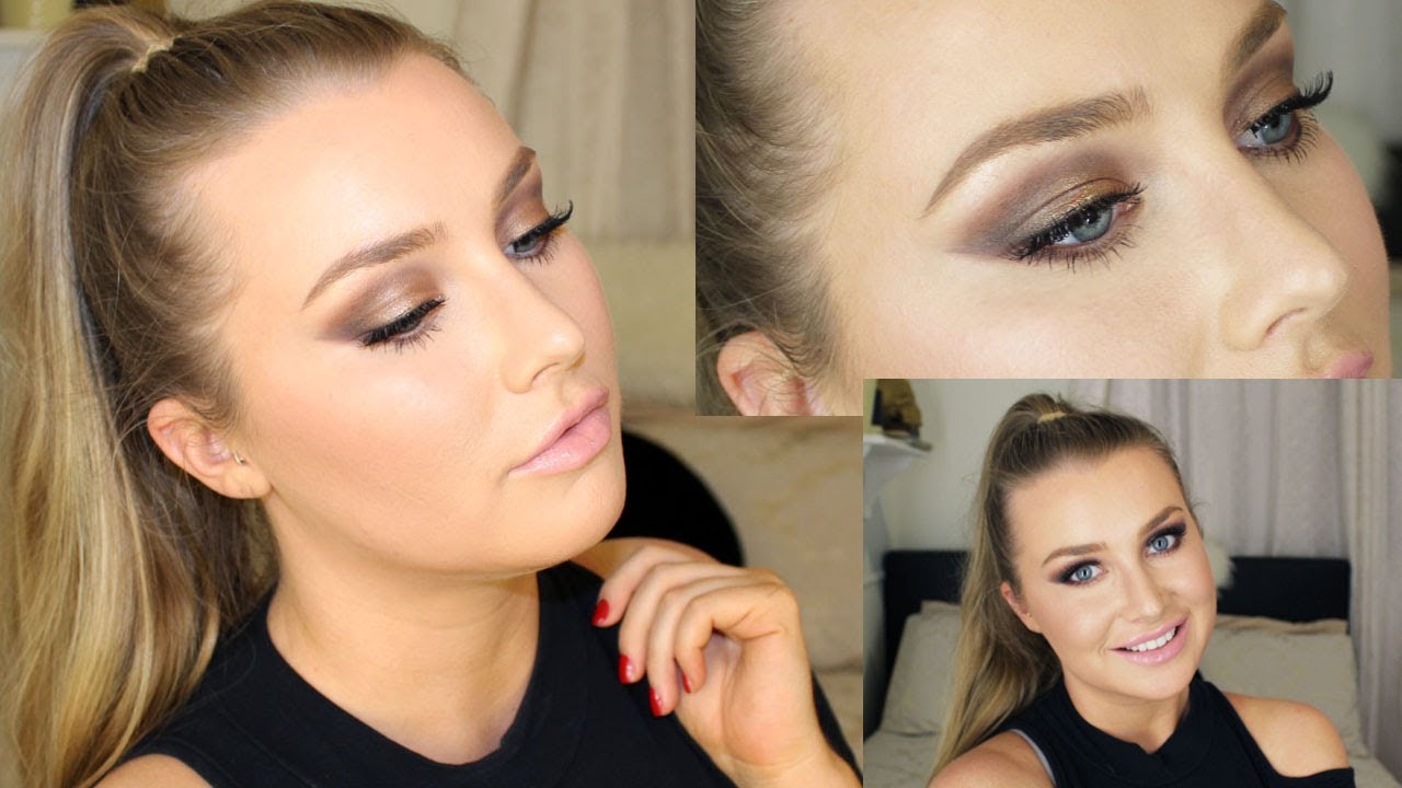 Prom Makeup Tutorial - Bronze Smokey Eye - YouTube