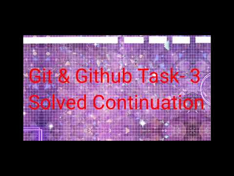 #alx git task 3 solved continuation - YouTube