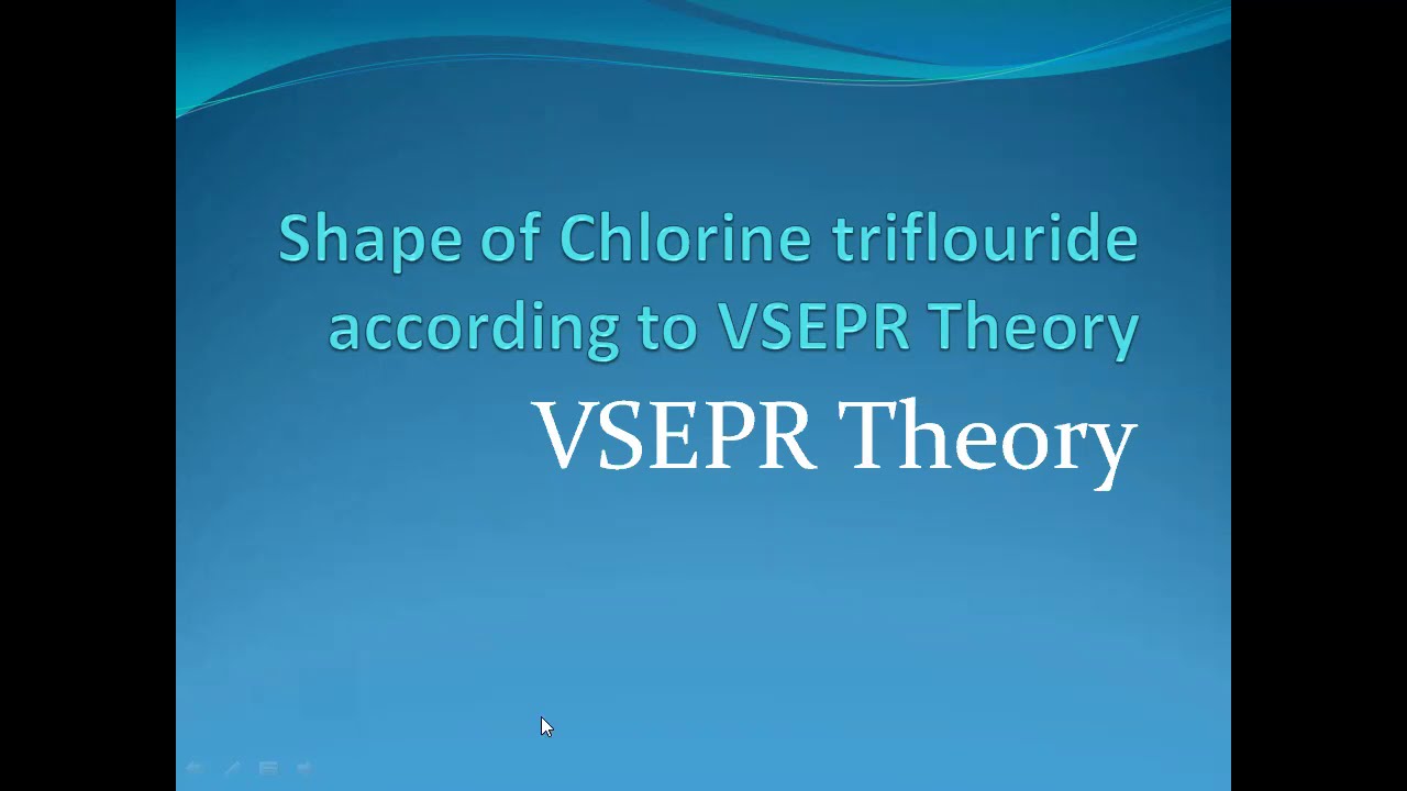 Structure of ClF3 molecule according to VSEPR theory (Chemical Bonding ...