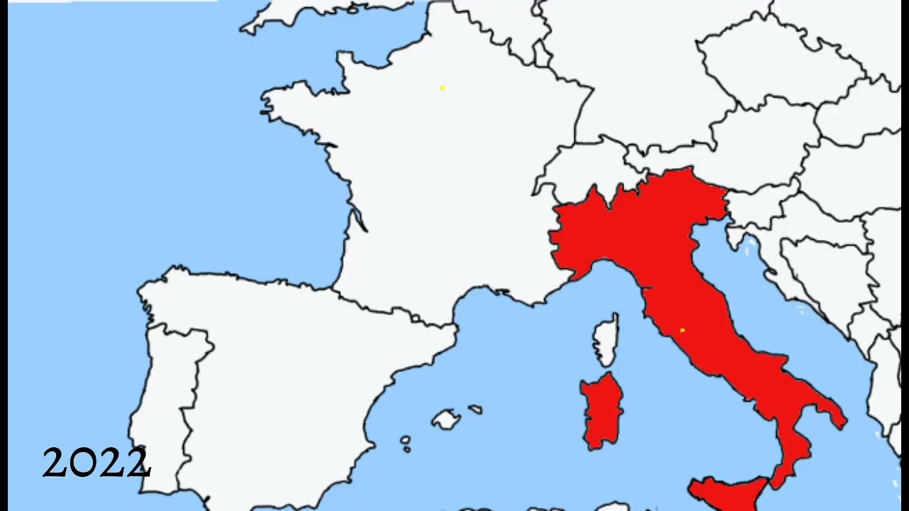 Italy at its greatest extent - YouTube