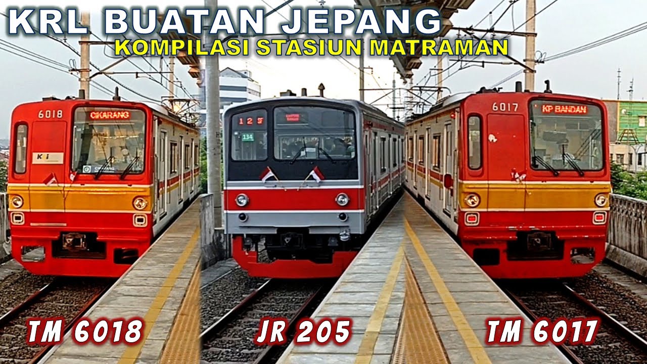 SURGANYA KERETA KRL COMMUTERLINE BUATAN JEPANG! Ada Kereta KRL JR 205 ...