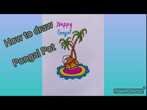 How to draw Pongal Pot easy step by step tutorial for beginners and ...