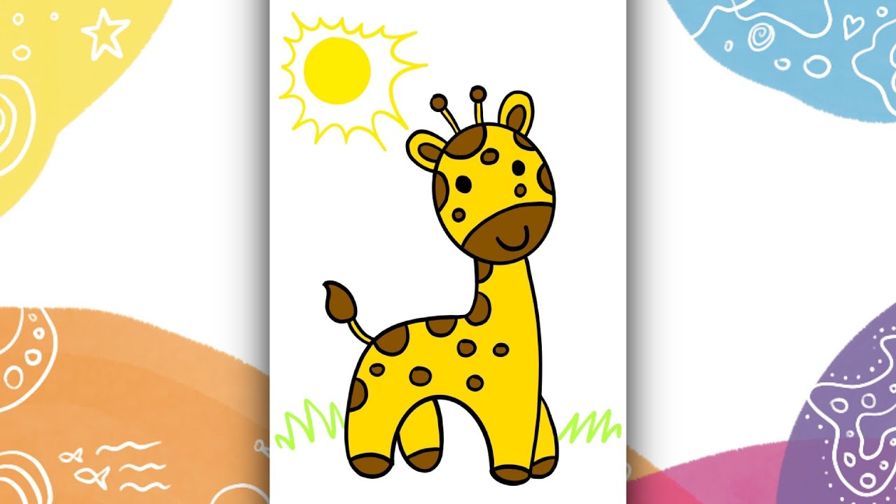 Breakthrough: Your Kid, The Next Picasso!🦒An Easy Giraffe Drawing ...