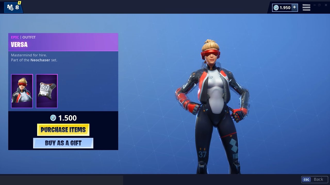 *NEW* VERSA skin - Fortnite Item Shop (2019-05-19) - YouTube