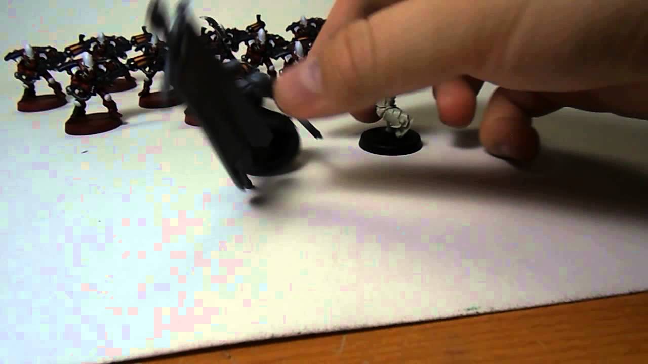 Warhammer 40K Eldar Warp Spiders painted and Space Marine Command Squad ...