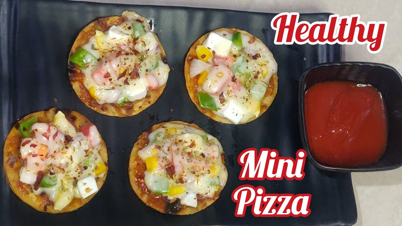 Healthy Mini Pizza Recipe/Dinner and Lunch Box Recipe/Quick Healthy ...