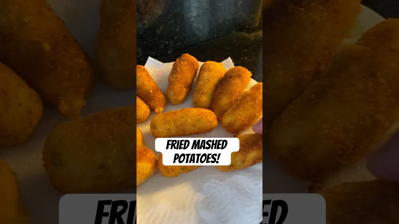 Fried mashed potatoes! Called CROCCHE’ in Italian.Full video and recipe ...
