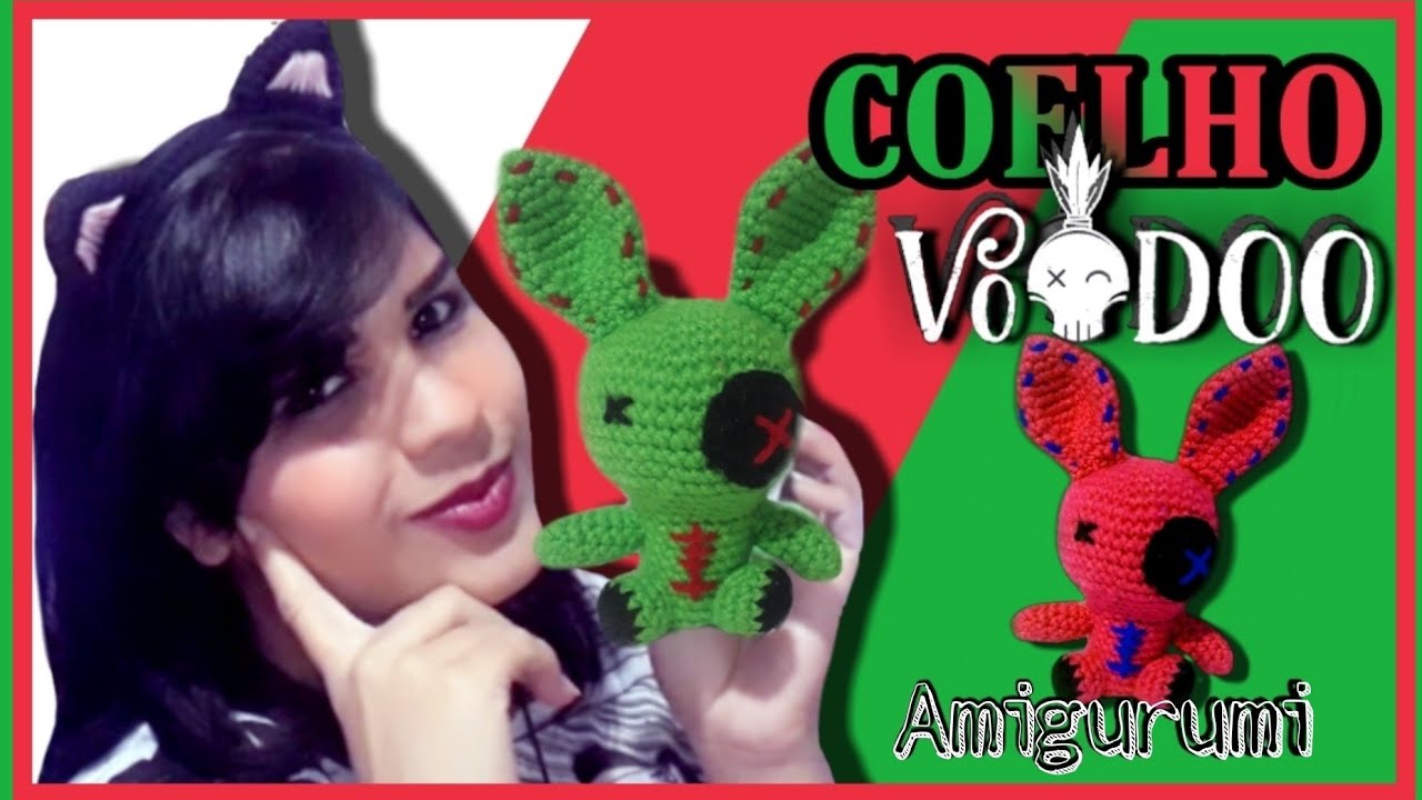 COMO FAZER BONECO/COELHO VOODOO DE AMIGURUMI(PASSO A PASSO) - YouTube