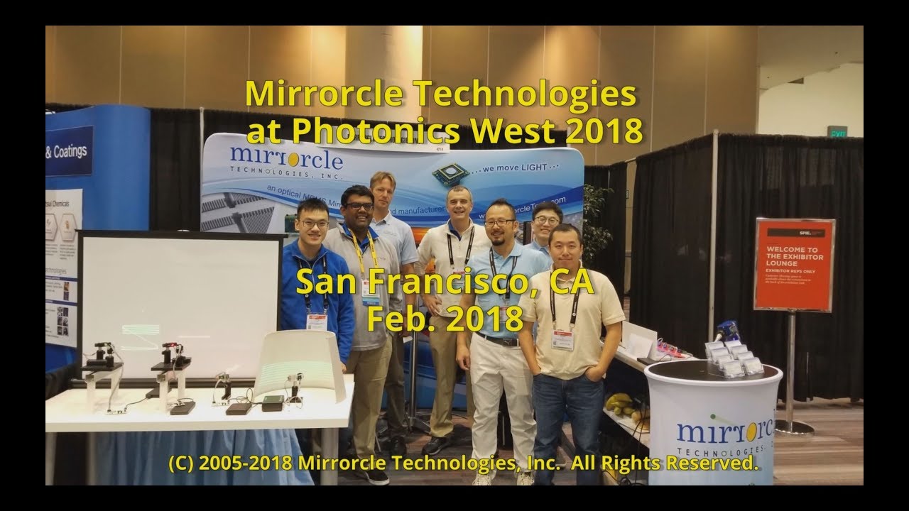 Mirrorcle Technologies at Photonics West 2018 Exhibition - YouTube