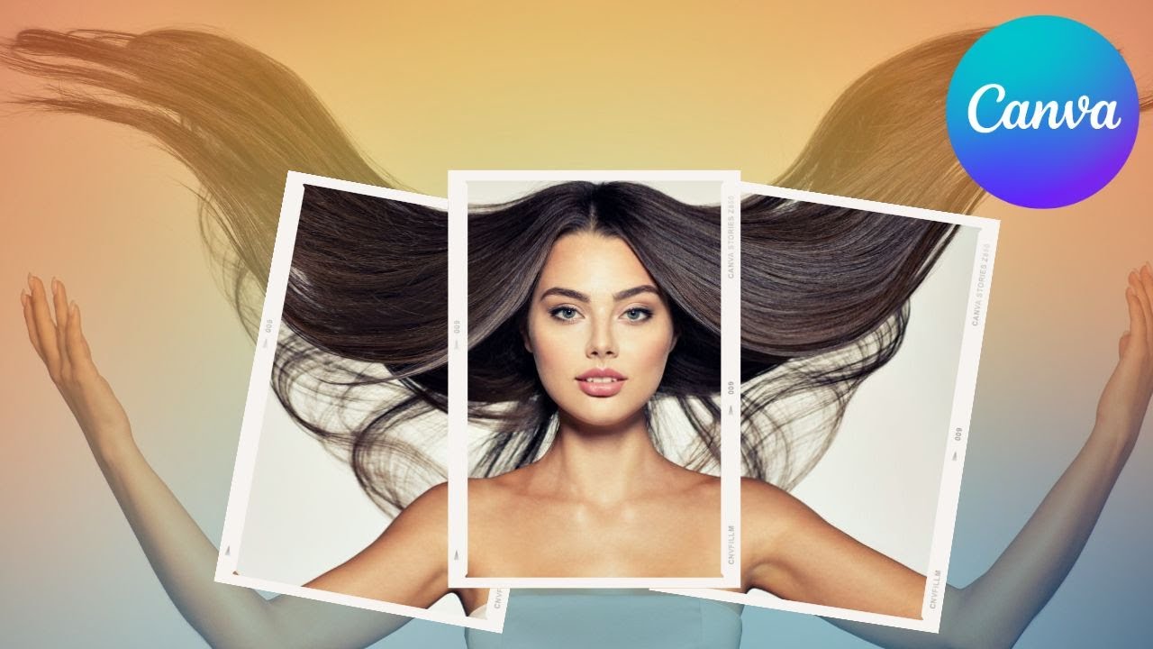 How to Make Vertical Panels Photo Collage Design in Canva - YouTube