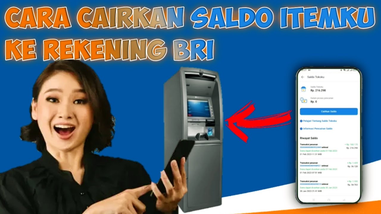 CARA CAIRKAN SALDO ITEMKU KE REKENING ATM - YouTube