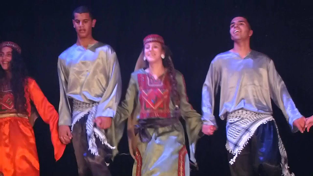 Dabke Dance Troupe from Lajee Centre Palestine Perform in Glasgow - YouTube