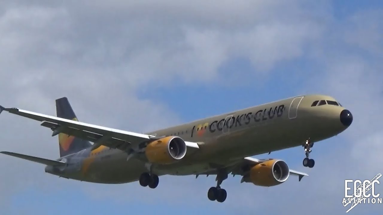 Thomas Cook A321-200 I ️ Cook's Club Livery Landing at Manchester ...