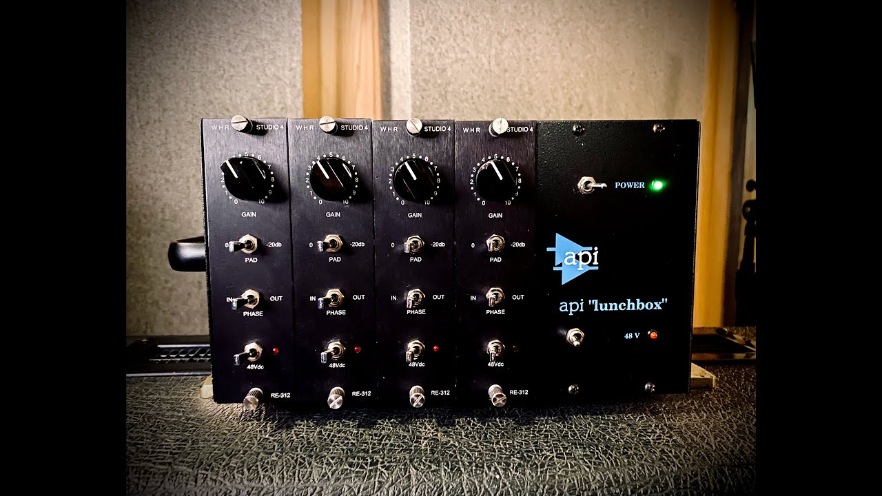Vintage api 312's & CAPI Opamps @RiotHomeRecording - YouTube