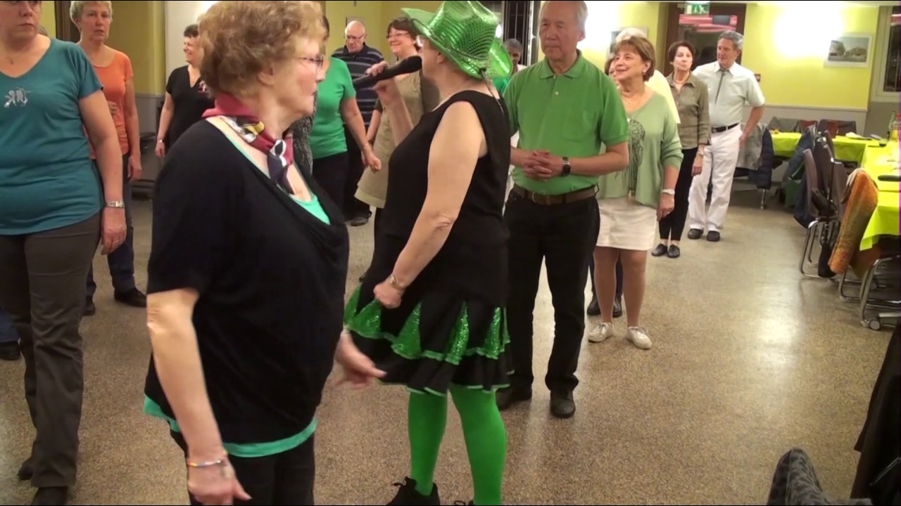 Paddy's Choir Line Dance (Teach in French) - YouTube