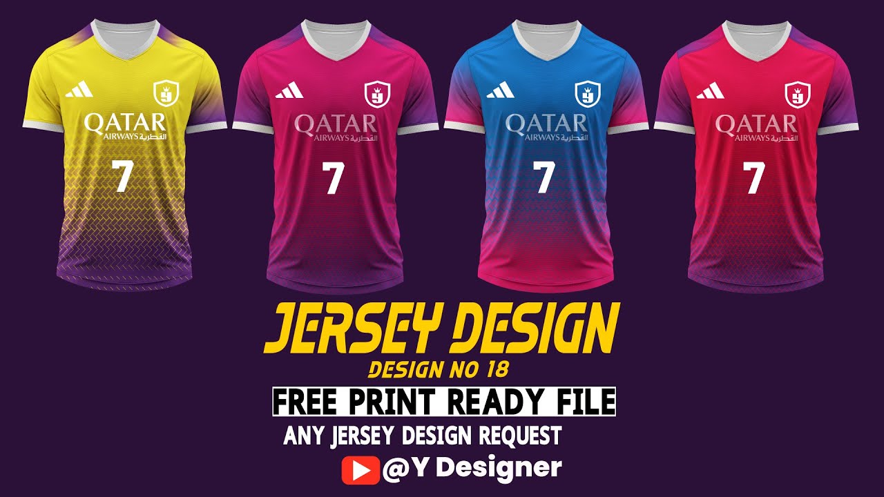 How To Jersey Design in Illustrator | With free EPS File - YouTube