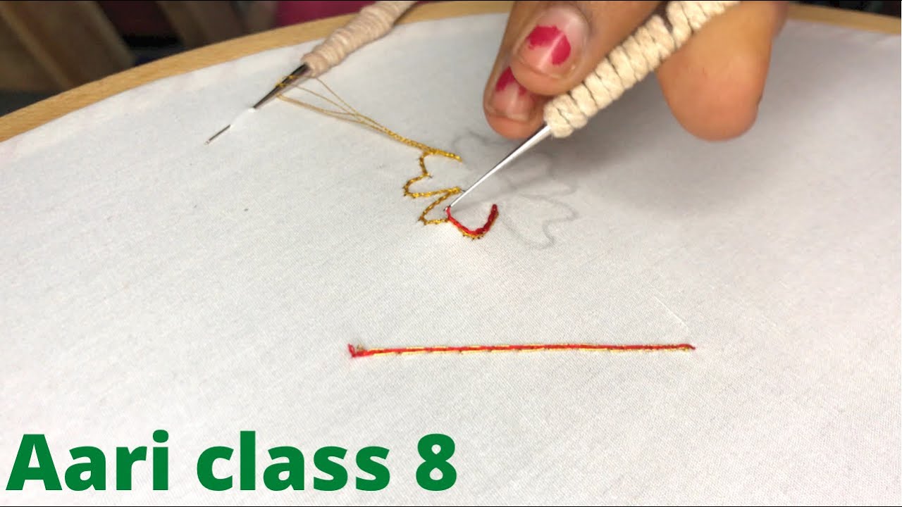 Class 08 : Inner stitch | aari work for beginners | Types of aari ...