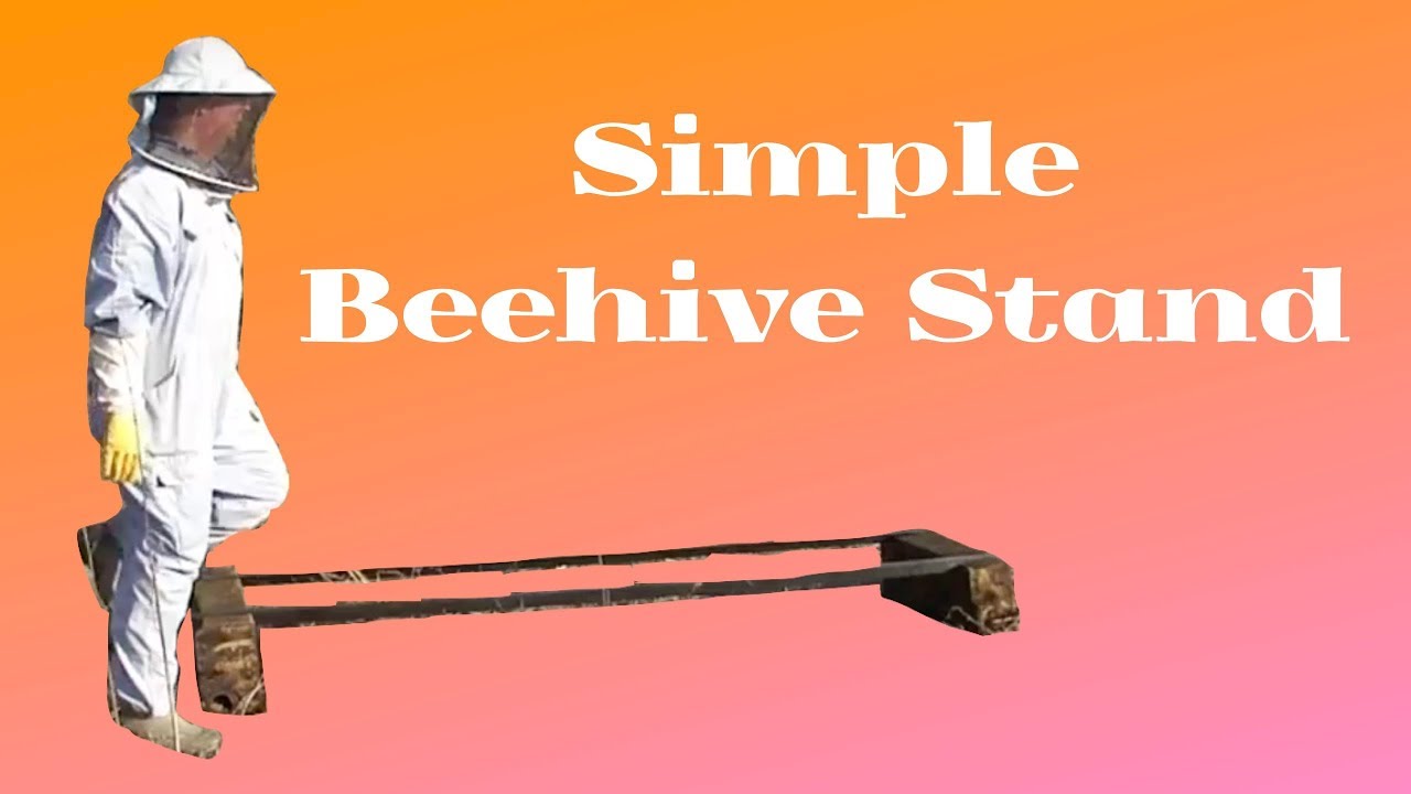 Simple Beehive Stand - Angle Irons and Sleepers - YouTube
