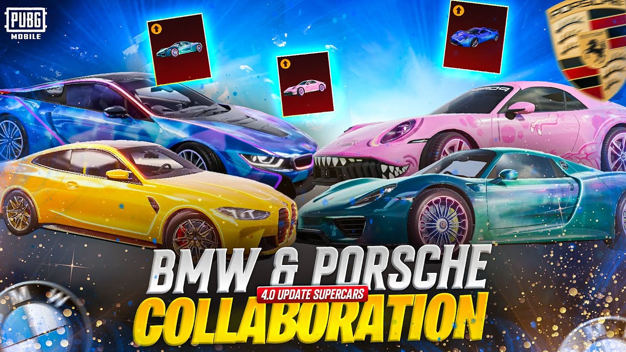 Two BIG Supercars Collaboration | BMW & PORSCHE | 4.0 Update Leaks PUBG ...