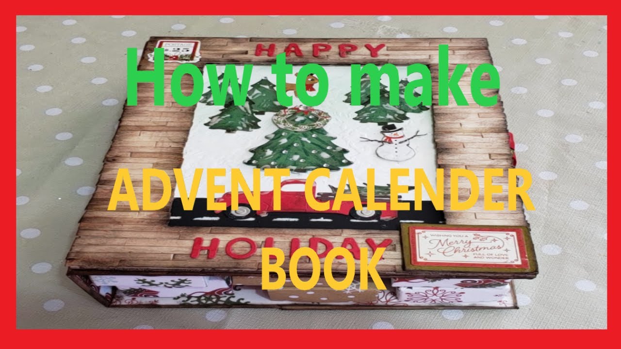 Advent Calender Book - DIY - Tutorial - YouTube