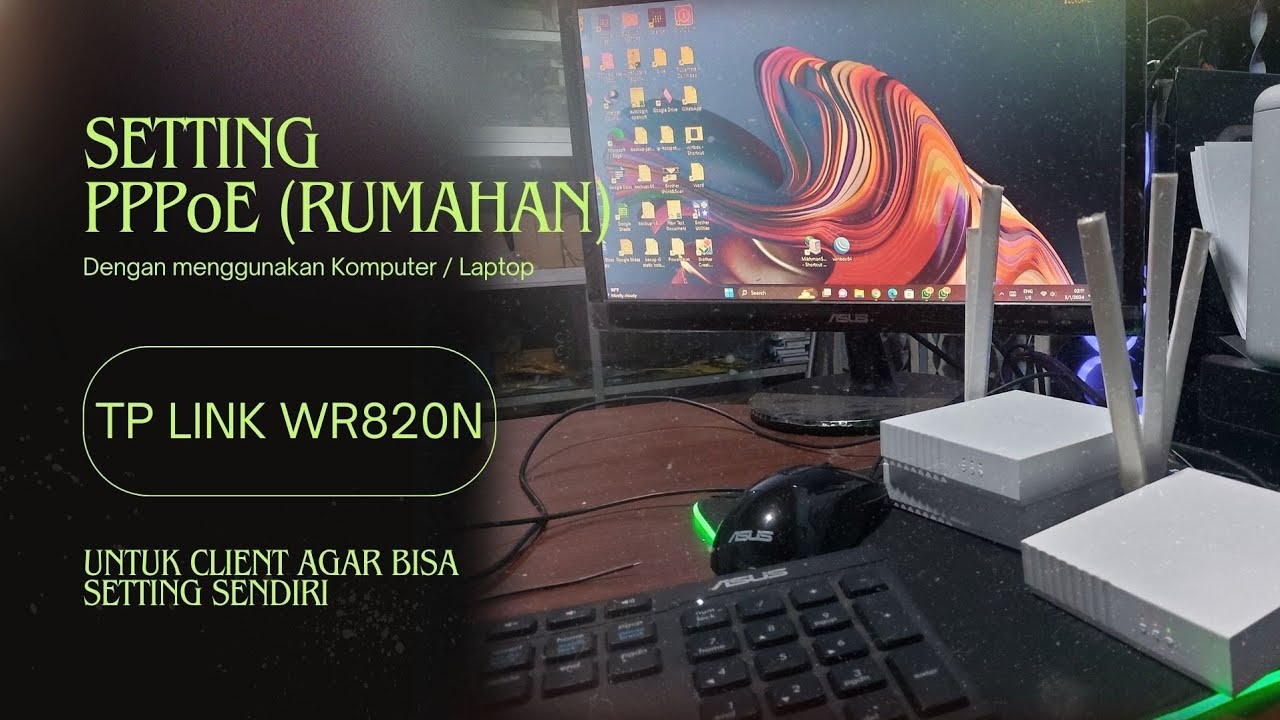 SETTING PPPoE (RUMAHAN) PADA ROUTER / MODEM TP LINK WR820N KOTAK DI ...