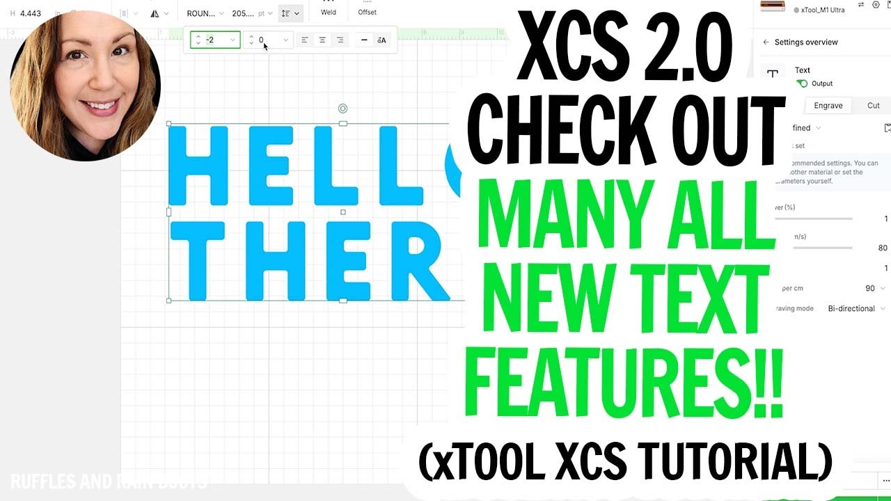 xTool Software XCS 2.0 All New Text Features / Text Tutorials / Design ...