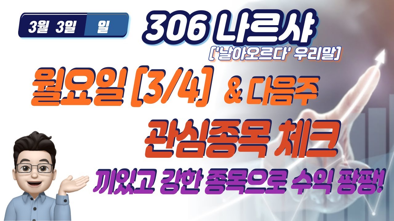 다음주 상승 준비하는 34 월 관심종목 Ai 반도체 자동차 2차전지 코인 등 강한 테마와 장기이평 돌파지지