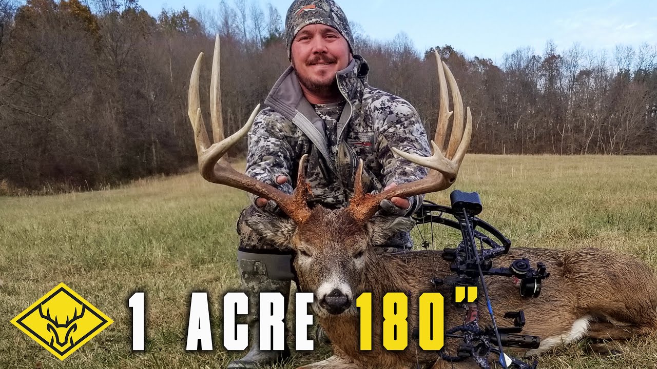 1 ACRE 180" | Hang & Hunt for a BOONER Whitetail! - YouTube