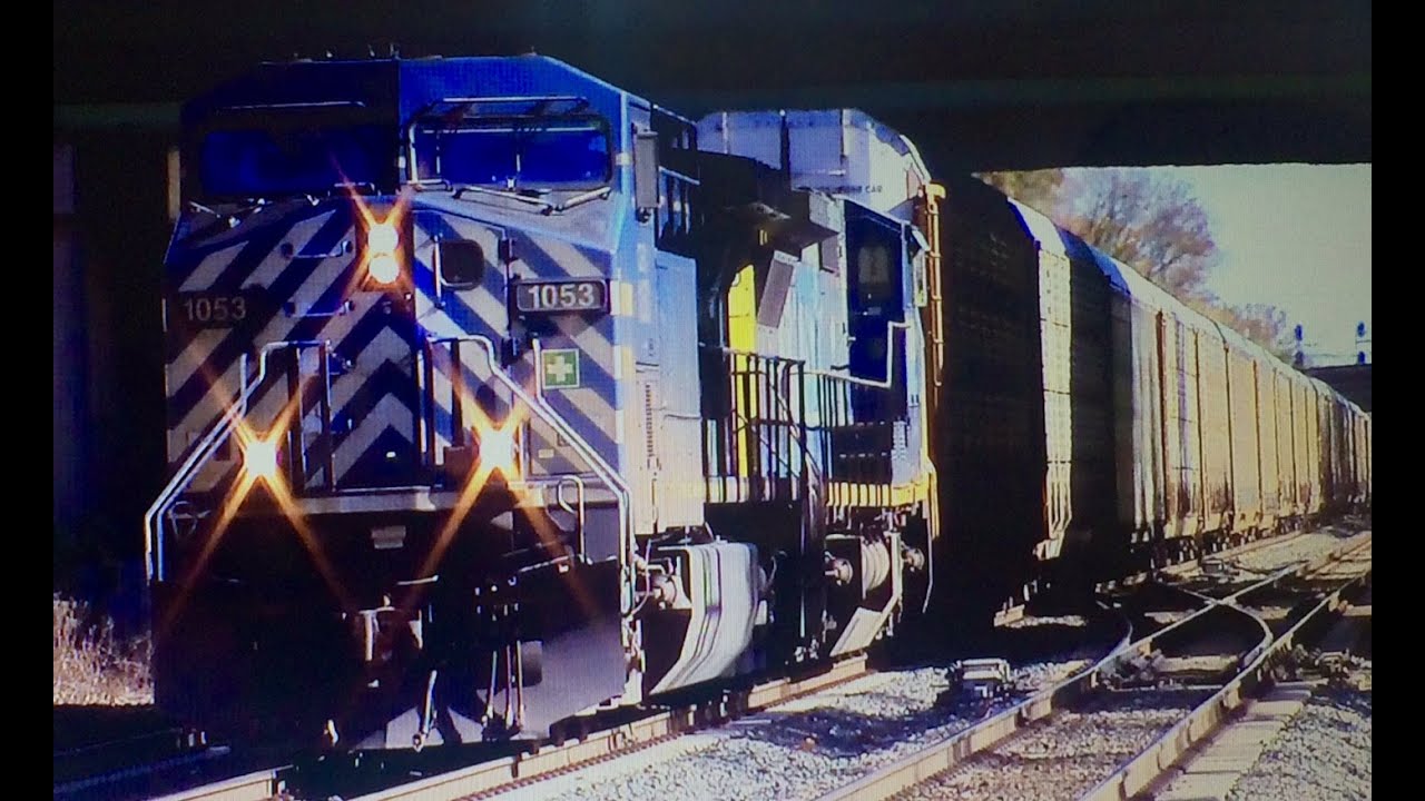 CEFX Blue Diesel Leads CSX Auto Train - YouTube
