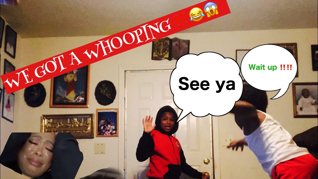 WE LEFT THE HOUSE PRANK ON MY GRANDADDY!!( We got a whooping 😒 ) - YouTube