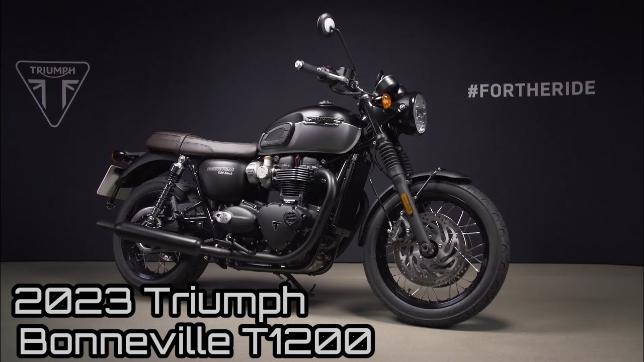 2023 Triumph Bonneville T120 Black edition launched. - YouTube