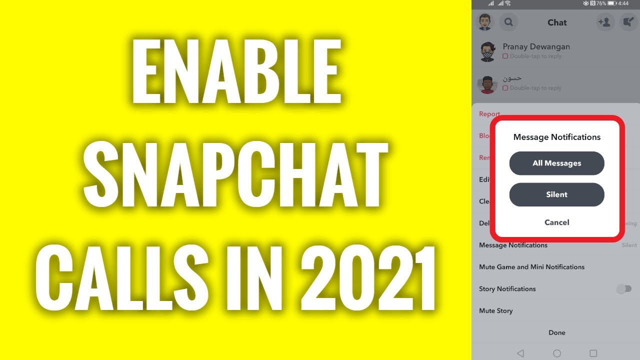 How To Enable Snapchat Calls In 2024 - YouTube