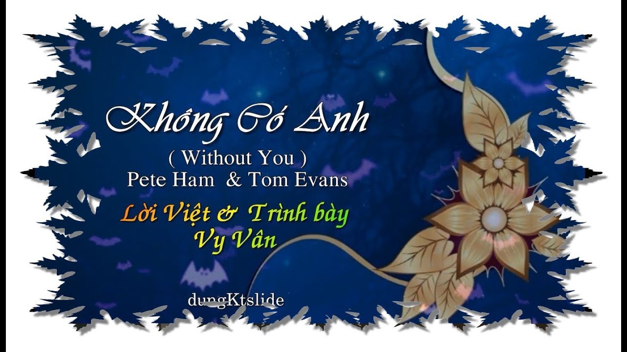 Không Có Anh | Lời Việt & Trình bày : Vy Vân - YouTube