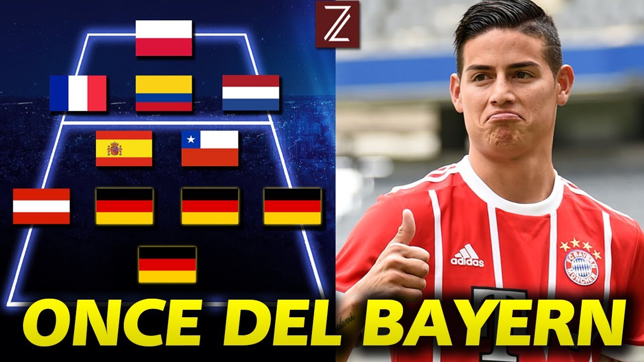Así será el Once del Bayern Munich con James Rodríguez | Temporada 2017 ...