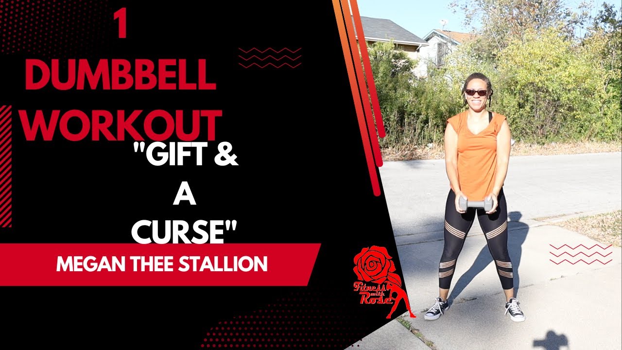 1 Dumbbell Workout | "Gift & A Curse" by Megan Thee Stallion - YouTube