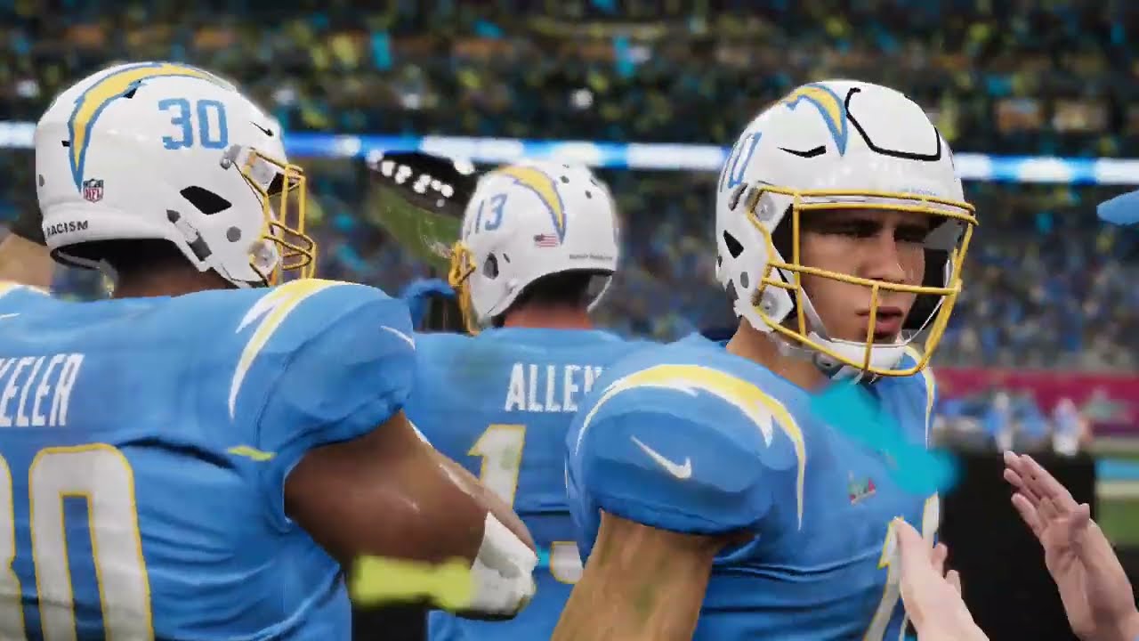 Madden NFL 23 - Los Angeles Chargers Super Bowl Celebration - YouTube