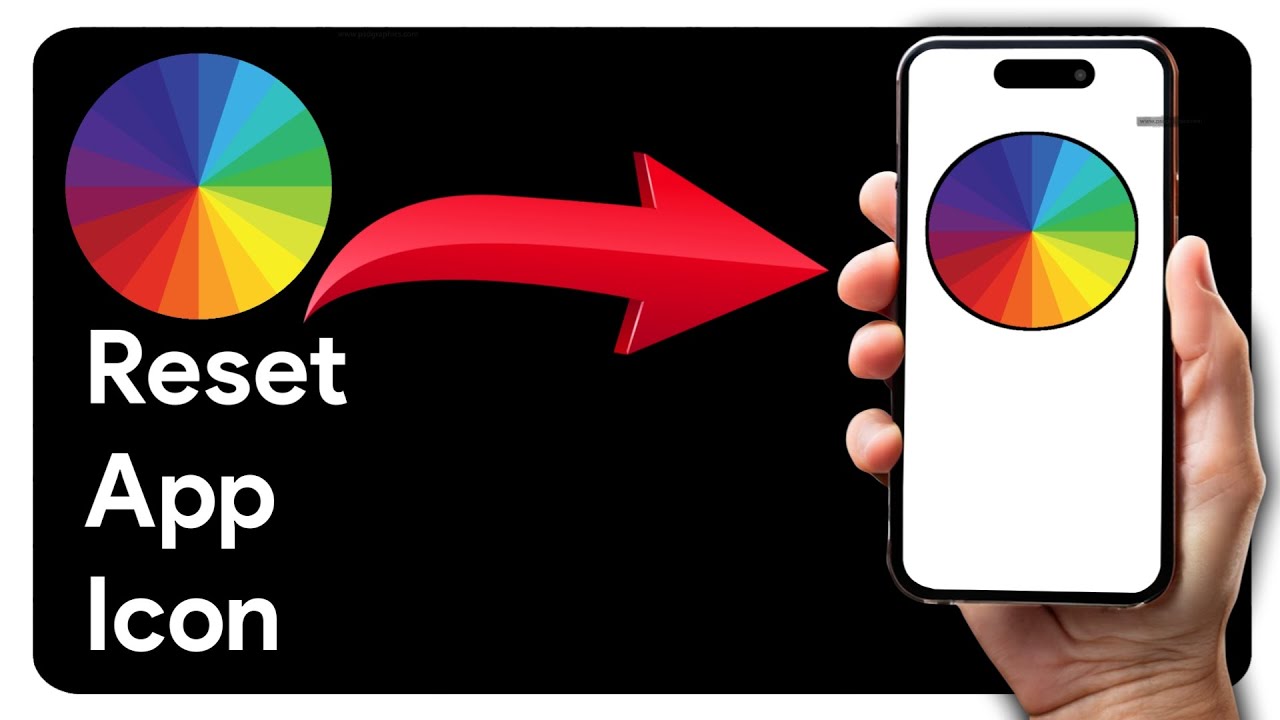 How To Change App Icon Color Back To Normal - YouTube