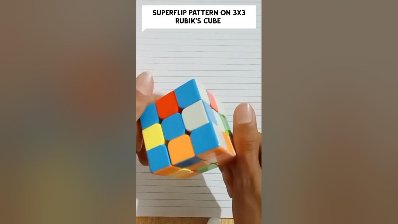 Superflip pattern tutorial on 3 by 3 Rubik's cube #shorts - YouTube