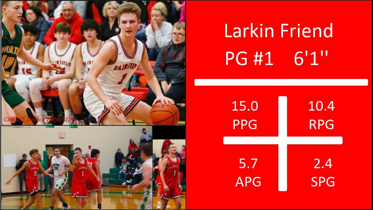 Larkin Friend 1# PG 6'1'' Senior Mid-Season Highlight Reel - YouTube
