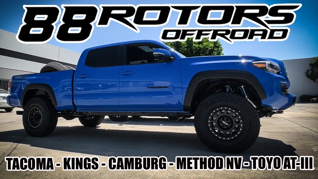 BRAND NEW VOODOO BLUE 2020 TOYOTA TACOMA 4X4 ON KINGS LIFT - YouTube