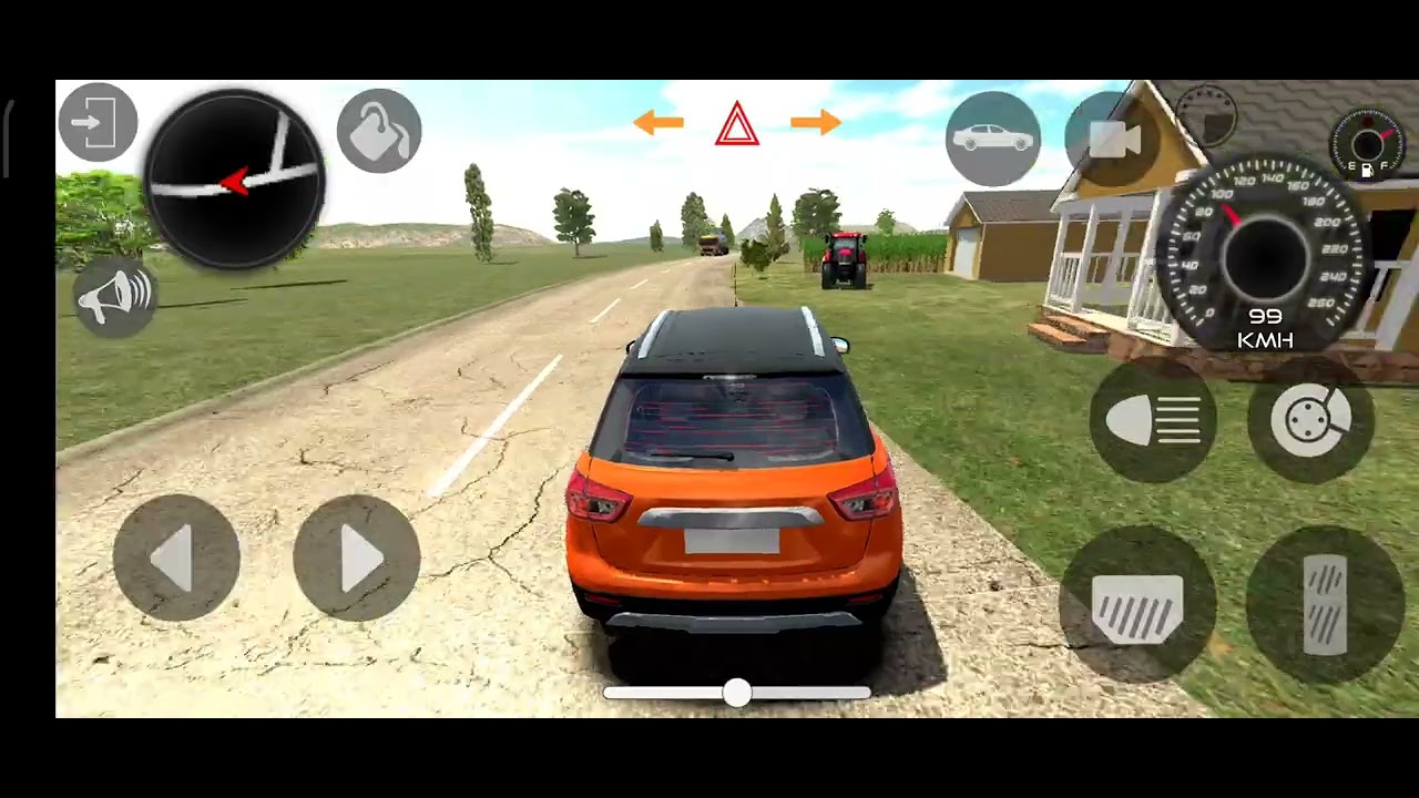 Orange car racing game | racing care kar game video - YouTube