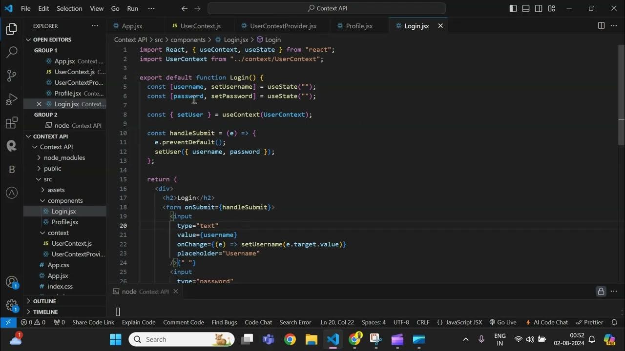 Context API Tutorial || React JS #reactjs #contextapi #core #react #coding - YouTube