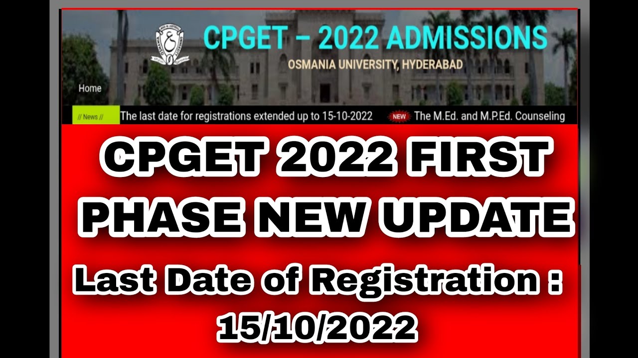 cpget apply online 2022 | cpget counselling process | cpget ...