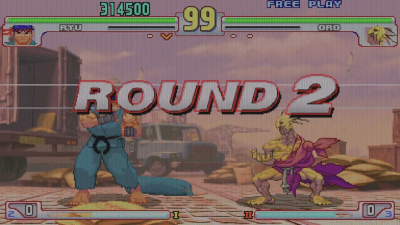 Street Fighter 3 Third Strike - Ryu VS Oro - YouTube