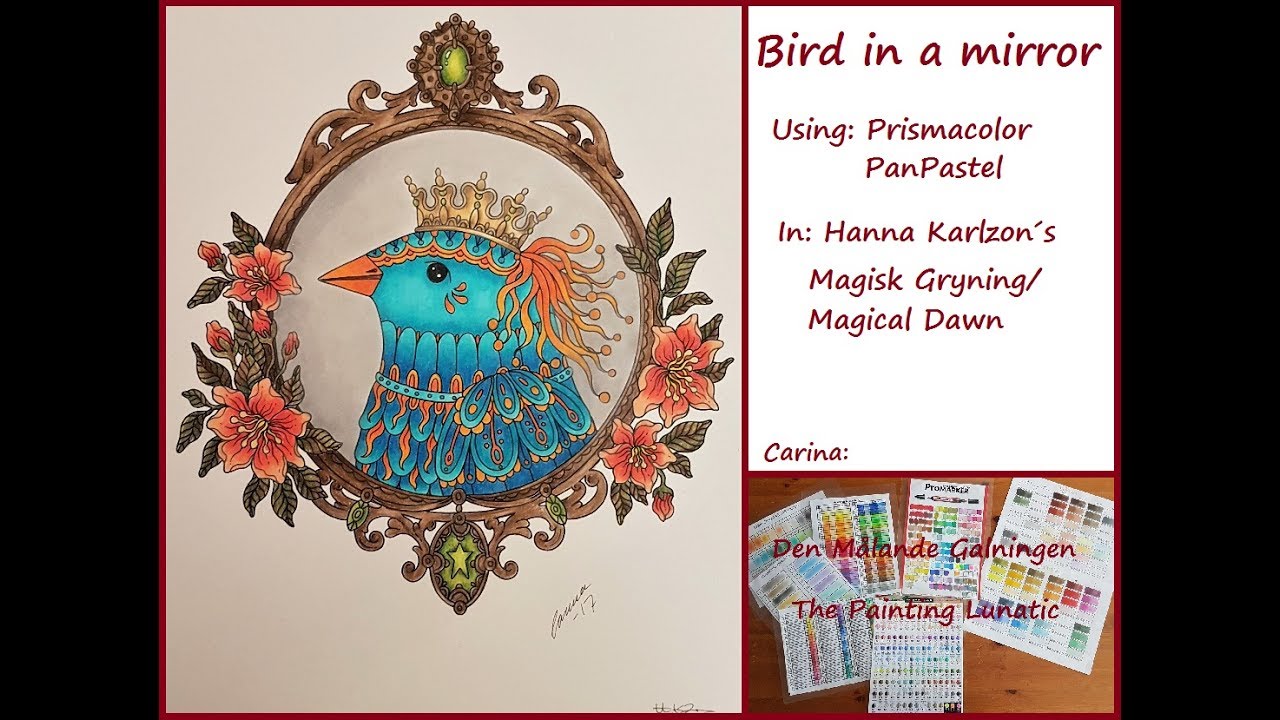 Bird in mirror! With Prismacolor and PanPastel in Hanna Karlzon´s ...